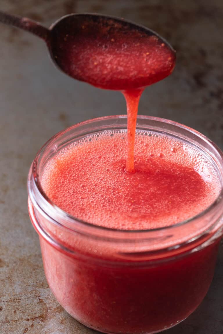 Strawberry Puree + How To Make, Use, and Freeze It - Mandi of the Mountains