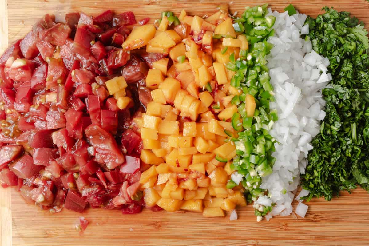 Peach Pico de Gallo - Mandi of the Mountains