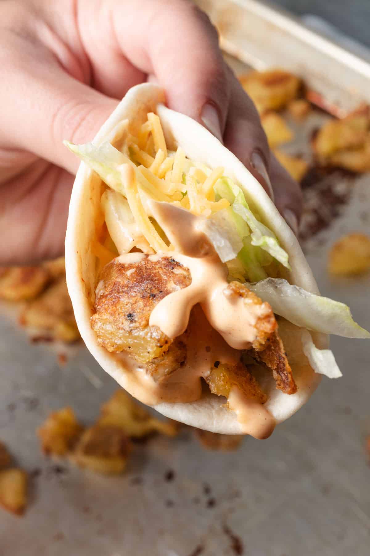 Spicy Potato Soft Taco - Mandi of the Mountains