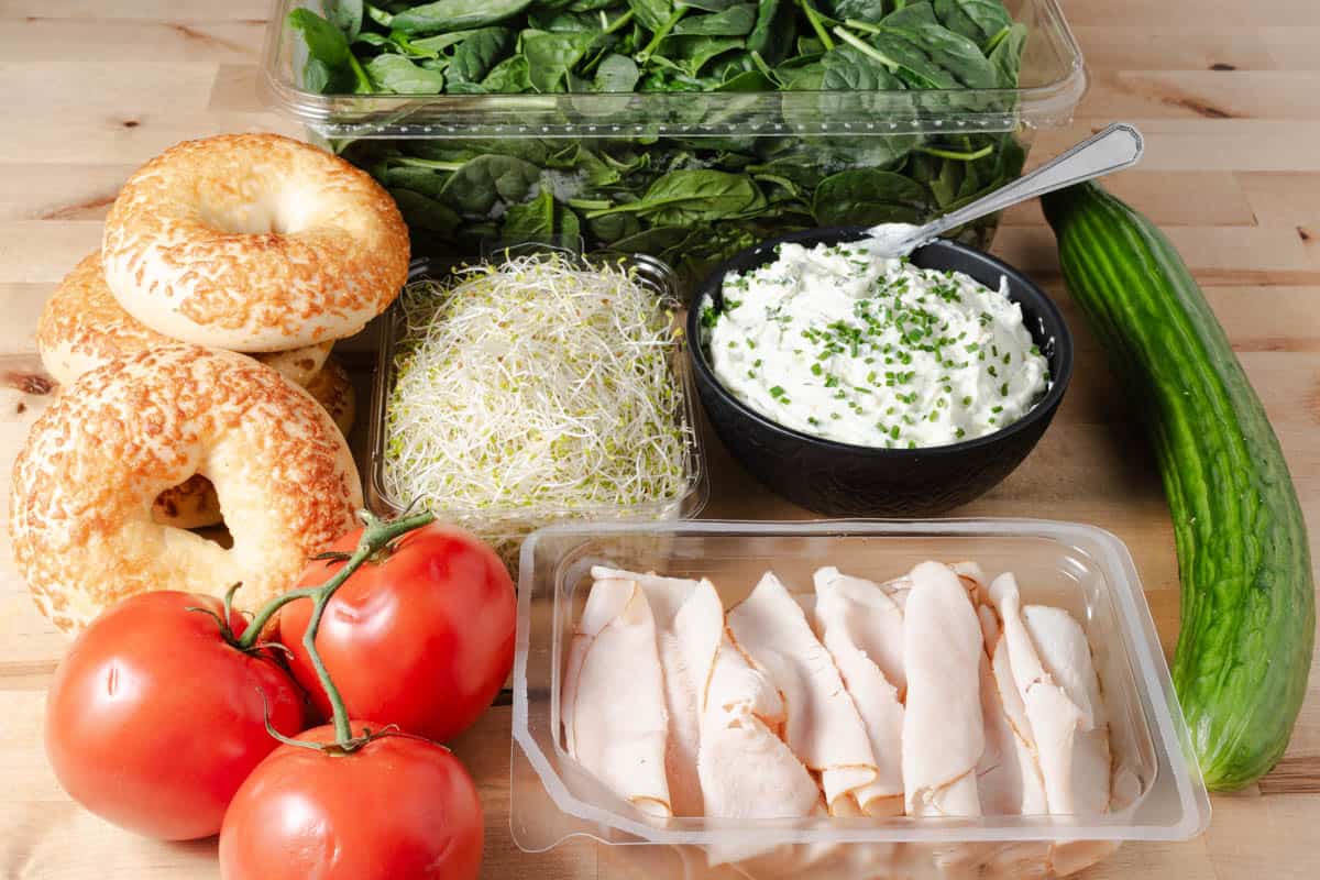 The Ultimate Turkey Bagel Sandwich - Mandi of the Mountains