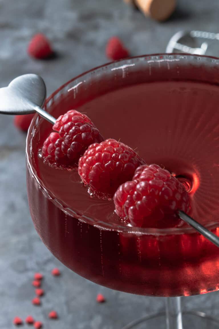Love Potion Cocktail (Raspberry & Champagne) - Mandi of the Mountains