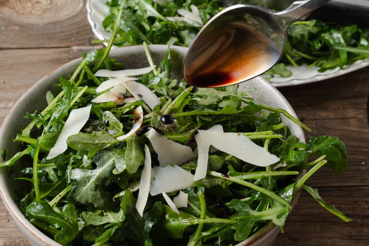 Arugula Salad with Parmesan, Lemon, and Olive Oil - Mandi of the Mountains