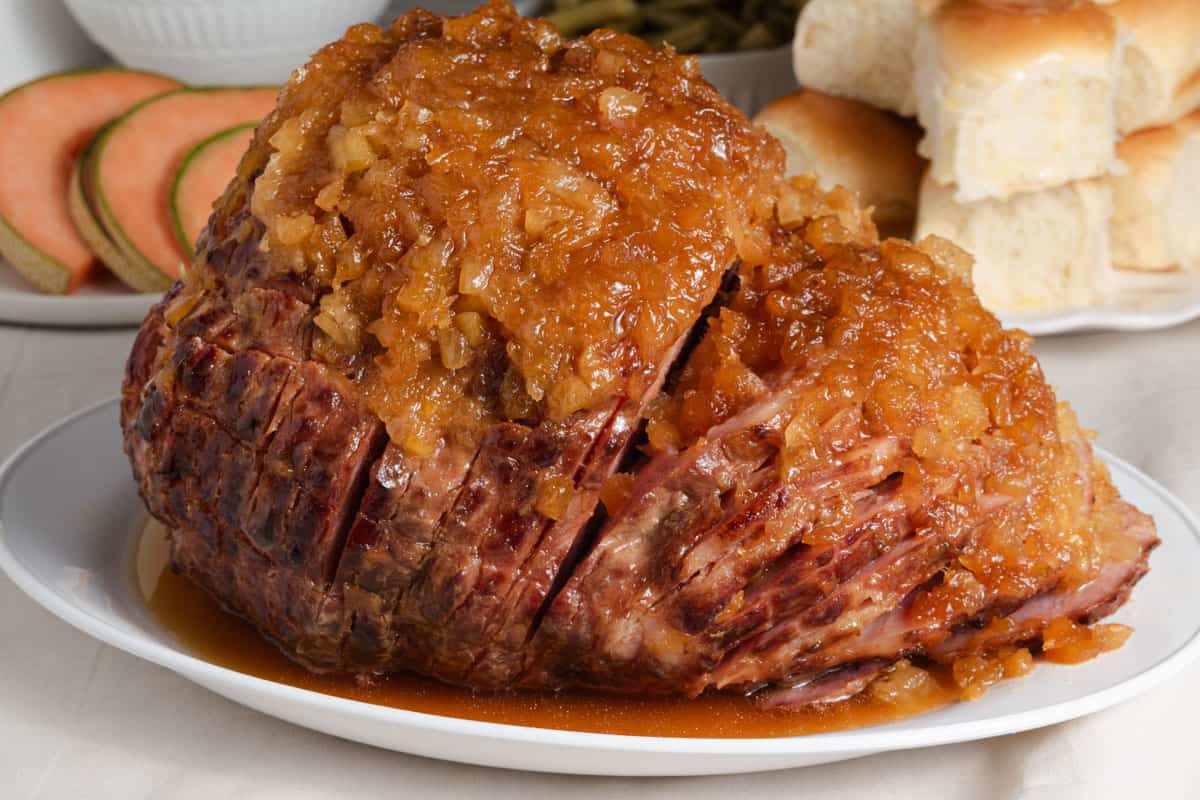 Easy 3-Ingredient Ham Glaze with Pineapple and Brown Sugar - Mandi of ...