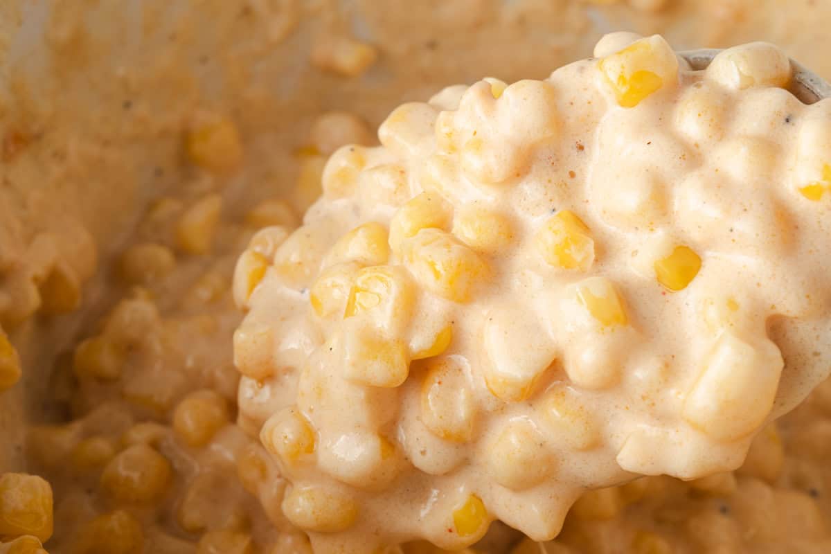 Slow Cooker Cheesy Corn with Cream Cheese and Cheddar - Mandi of the ...