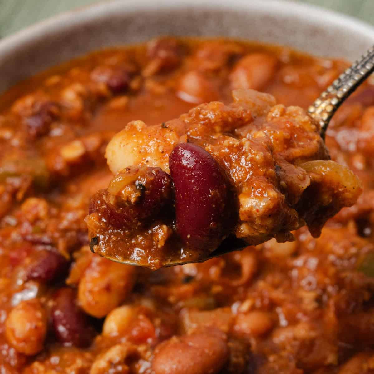 Cozy Pumpkin Chili with Turkey and Beans - Mandi of the Mountains